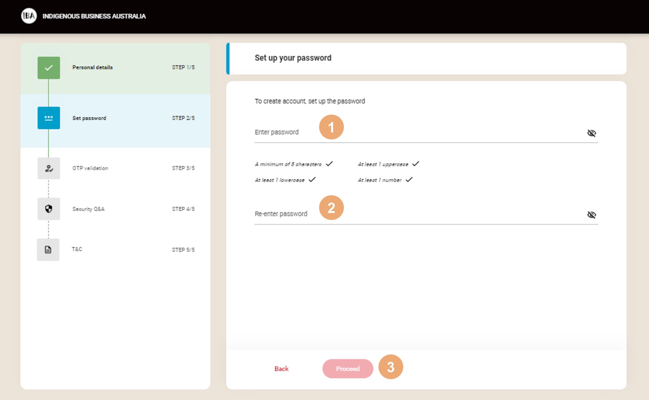 Registering for myIBA - Not an existing customer of IBA - Indigenous ...